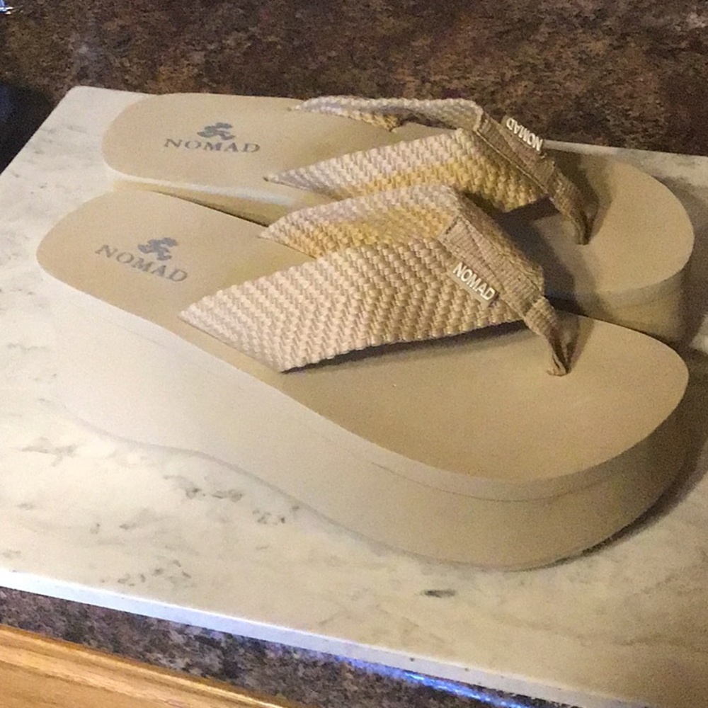 Nomad Platform Flip Flop Thong Sandals. - Gem